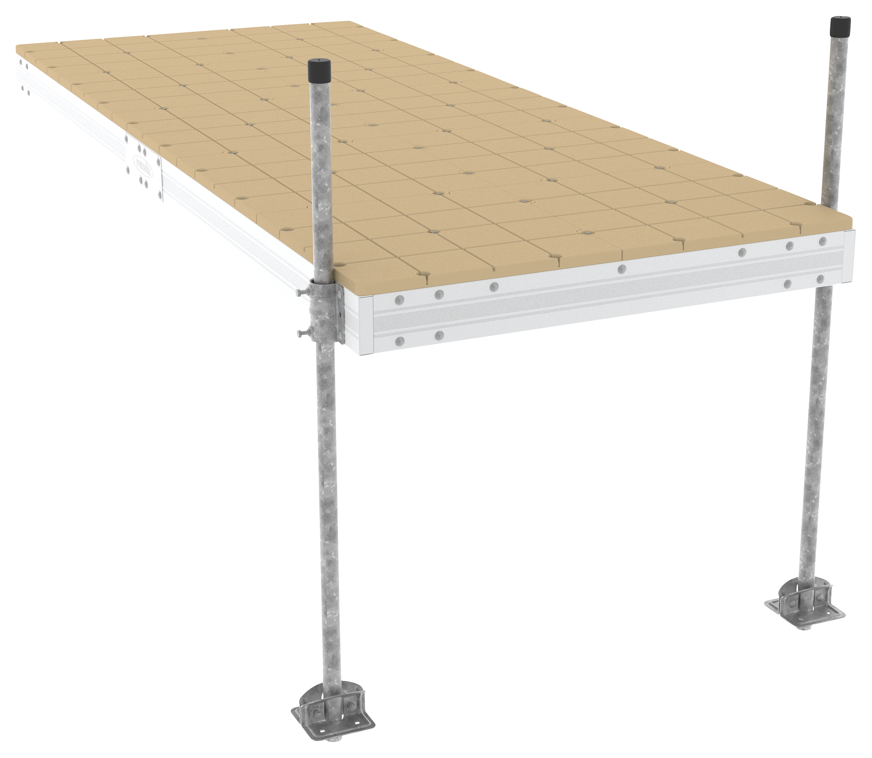PlayStar Aluminum Stationary Dock Kit with Resin Top | Bass Pro Shops
